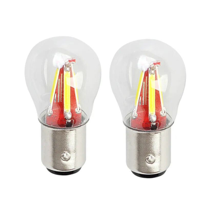 Красная лампа стоп-сигнала BAY15D 1157 P21W/5W 12В 2шт