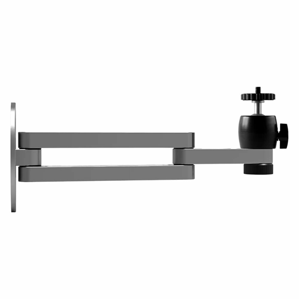 Складное настенное крепление для проектора из прочного алюминиевого сплава, регулируемый складной держатель с шаровой головкой и резьбой 1/4 дюйма