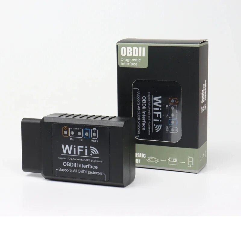 Сканер кодов ELM327 WiFi OBD2 V1.5, автомобильные диагностические инструменты, детектор неисправностей автомобиля для Android/IOS/ПК