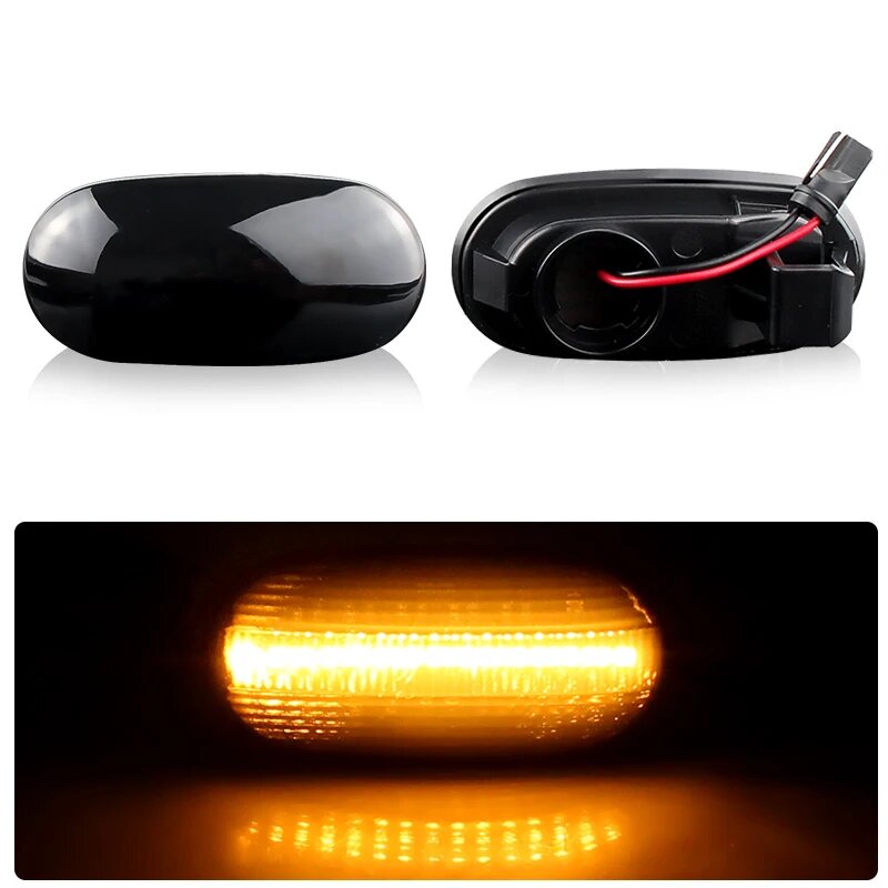 2 шт. светодиодные указатели поворота, боковые габаритные мигающие огни для Mitsubishi Triton/L200 2005-2015 Pajero Montero Sport Nativa 2008-2016