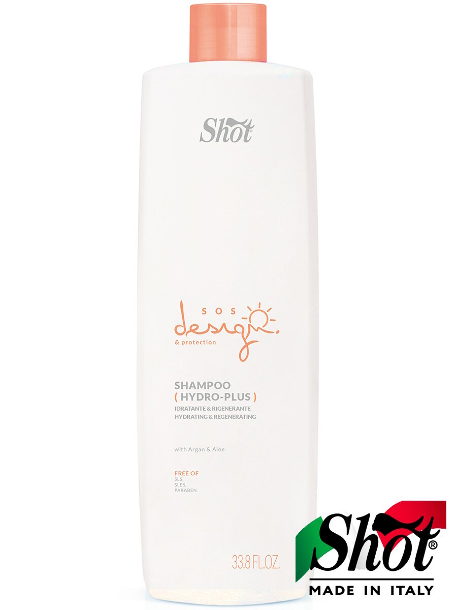 Шампунь для увлажнения волос SHOT Sos & Protection с аргановым маслом 1000 мл