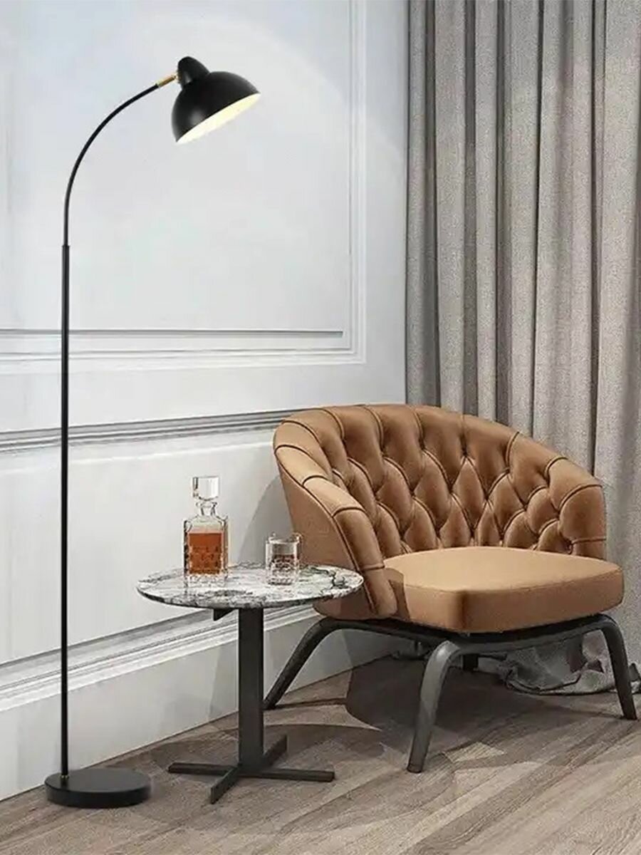 Светильник напольный под лампу на основании ТНО 03Ч 60Вт Е27 230В черный IN HOME