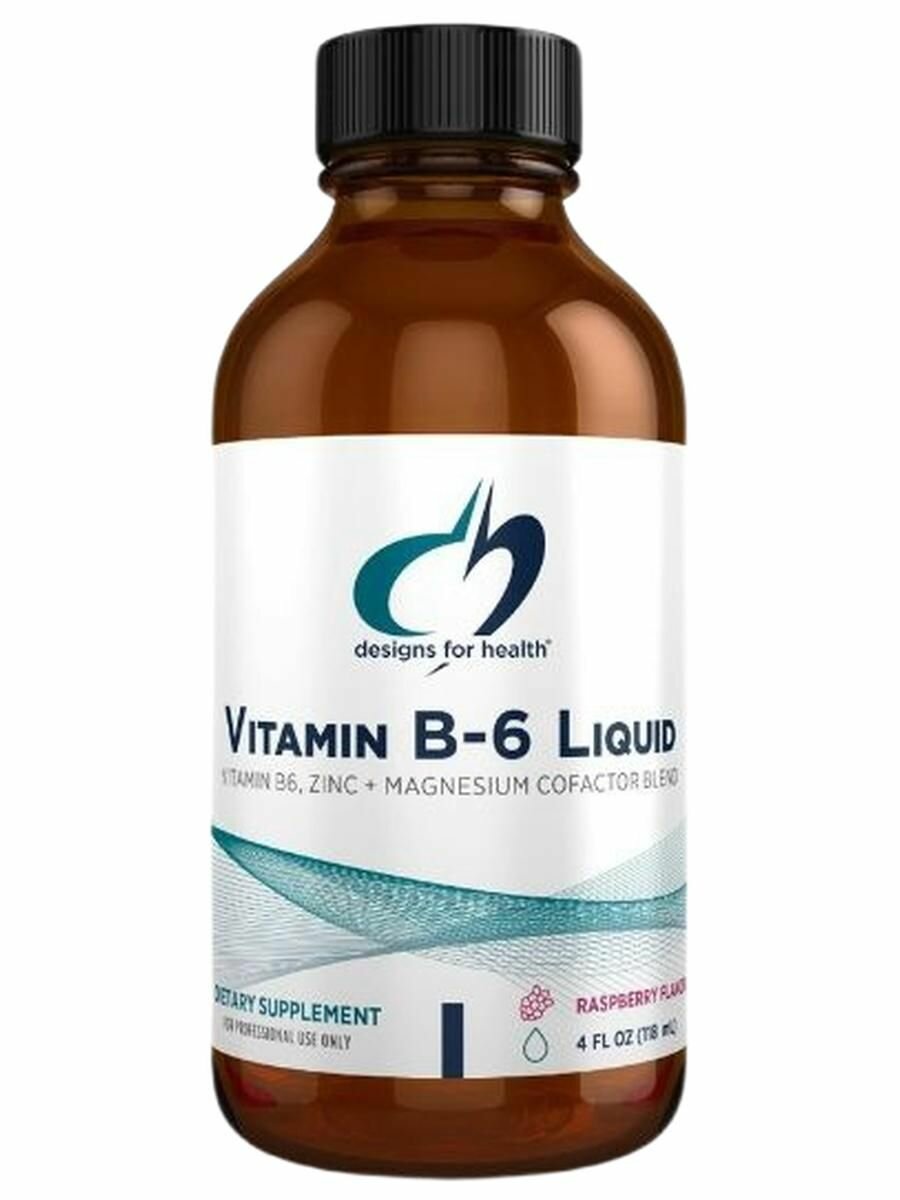 Designs for Health, витамин B6, в жидкой форме, 118 мл