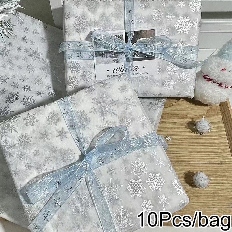 10 листов папиросной бумаги с цветочным узором, подарочная упаковочная бумага, упаковка для цветочного букета, снежная груша, бумага «сделай сам», свадебный рождественский подарок