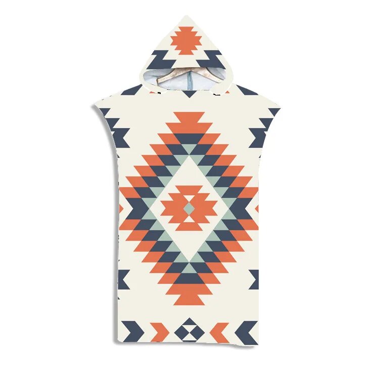 Настраиваемое пляжное полотенце из микрофибры с капюшоном Nike, 10, Adult 75x110cm