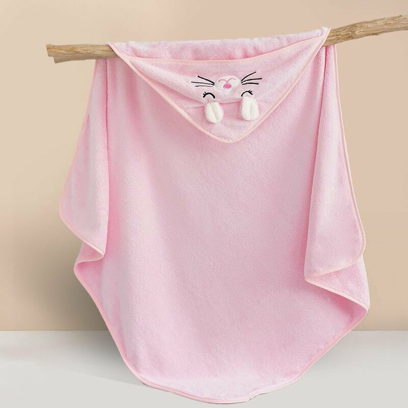 Махровое детское полотенце с капюшоном 80x80 см Гипоаллергенное, быстро сохнет! Для новорожденных