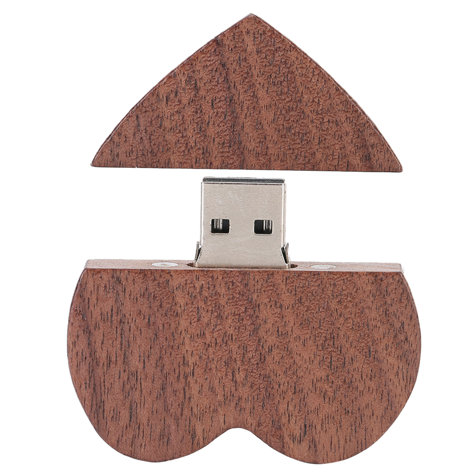 USB флеш-накопитель для хранения данных, U-диск в форме сердца из грецкого ореха, для Windows/OS X, CM11052, 32GB