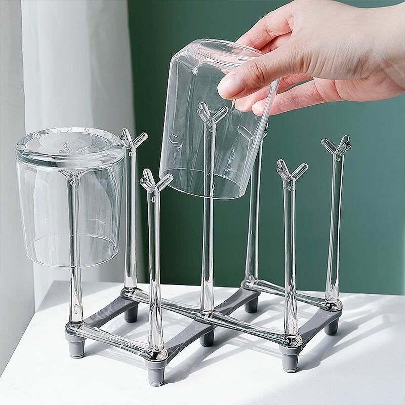 Складной держатель для чашек, подставка для сушки стаканов