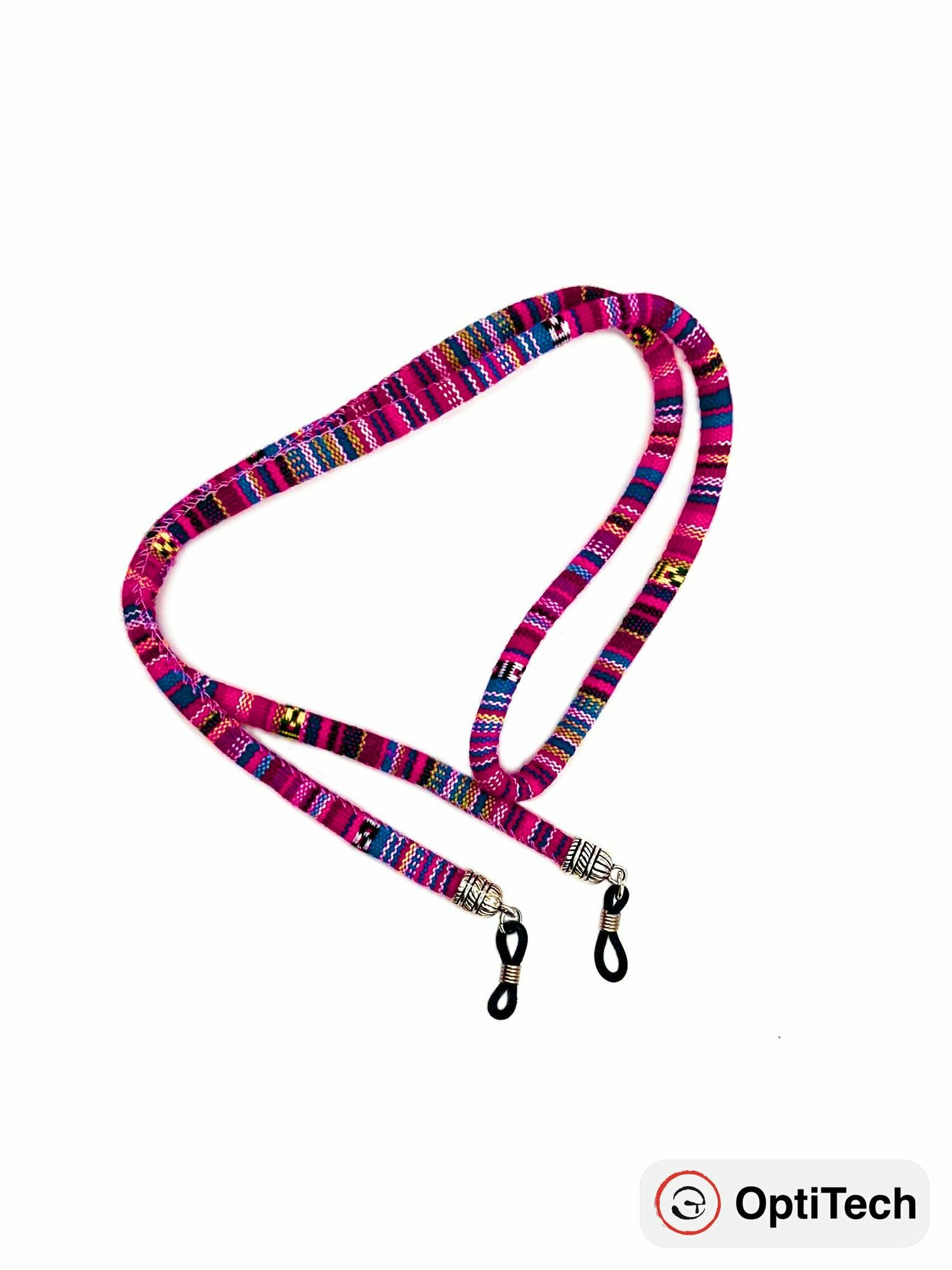 Шнурок для очков, круглый, OptiTech, стиль хиппи-фолк, цветной