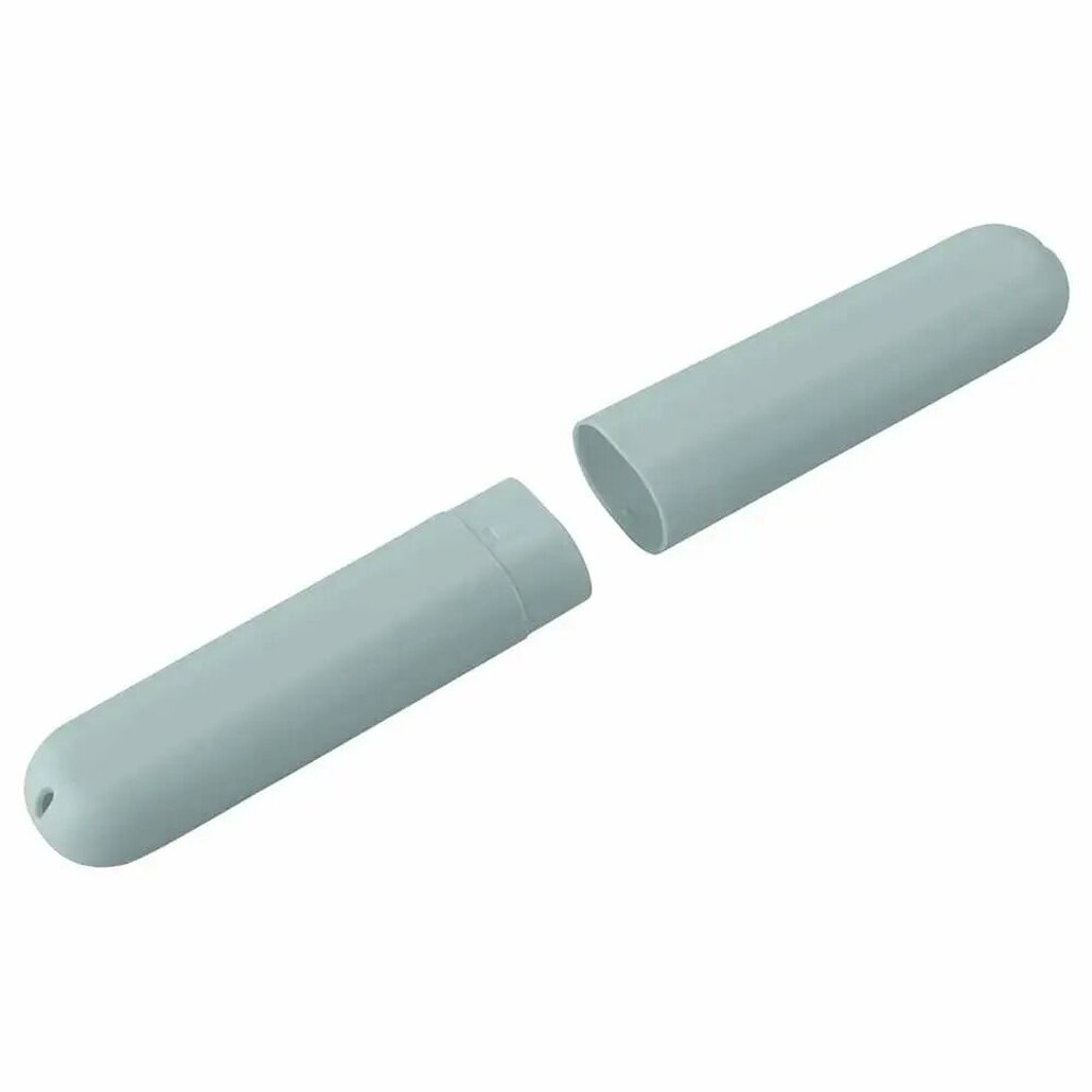 Футляр для зубной щетки, влагозащитный, пластик 195х21 мм, светло-голубой