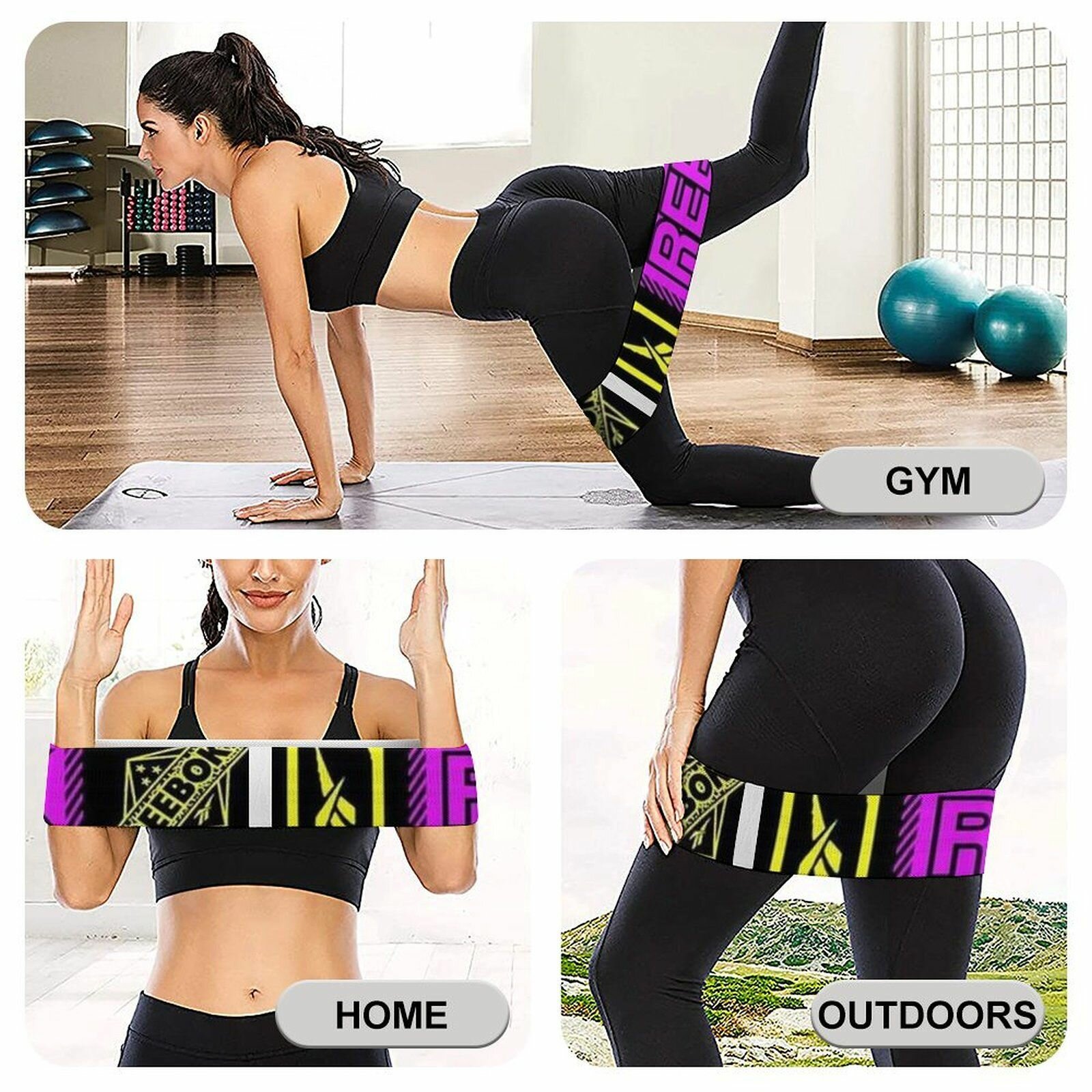 Reebok Тканевая фитнес резинка , нагрузка средняя, спортивная резинка для фитнеса, йоги и пилатеса, эспандер ленточный