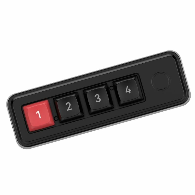 Игровая механическая клавиатура с 4 клавишами и возможностью горячей замены макросов-черный