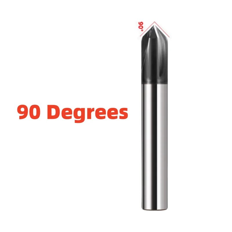 Фреза VAYNE для снятия фаски 60 90 120 градусов 2-12 мм 4X4DX50L, 90 Degrees