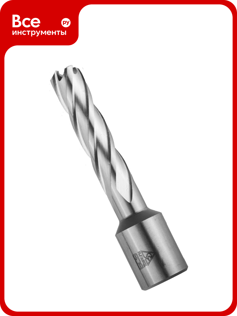 Сверло корончатое 15x55 мм, HSS БСВ 650-119693, металл, для сверления нержавейки