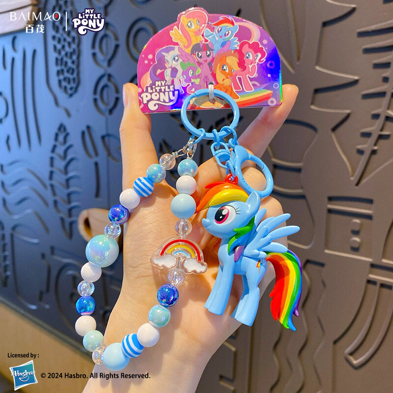 Изысканный брелок с помпоном My Little Pony для девочек, милый брелок в виде куклы Твайлайт Спаркл для рюкзака, подарок в честь Года Лошади.