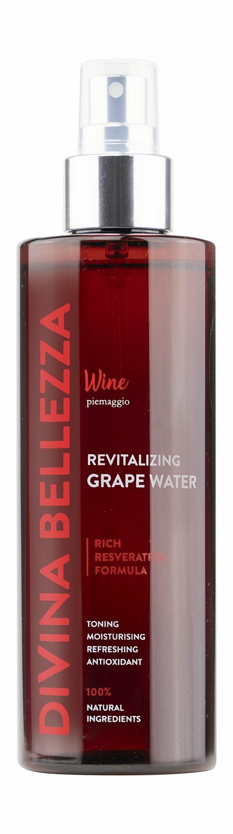 Divina Bellezza Revitalizing Grape Water Оживляющая виноградная вода для лица на основе красного вина 200мл