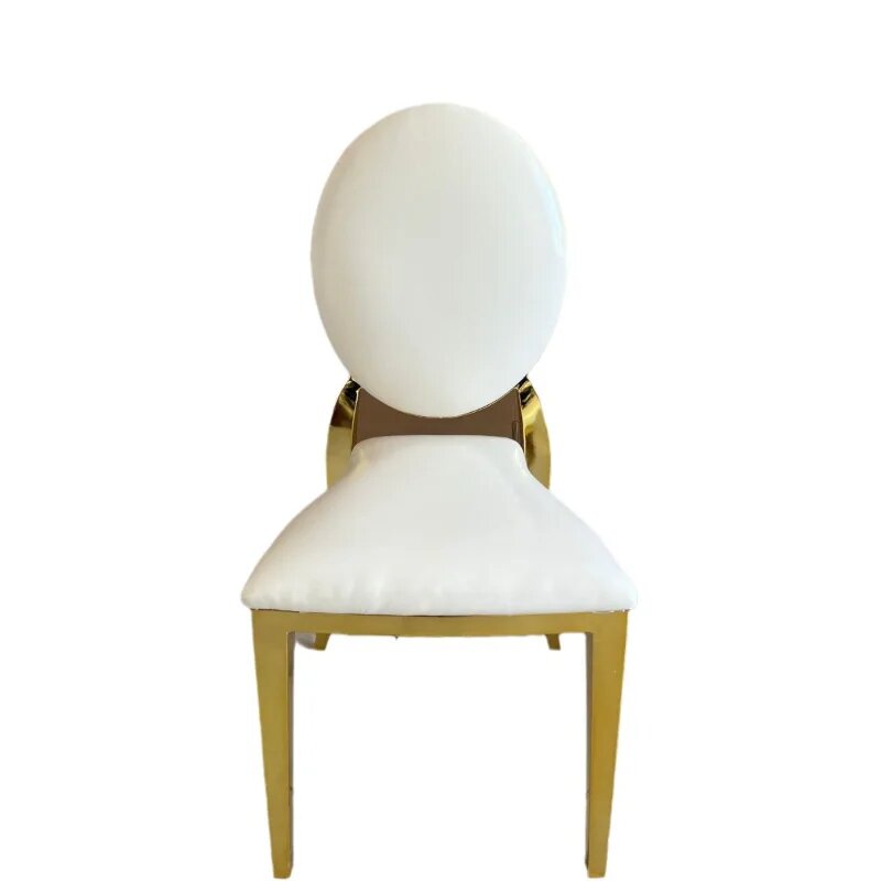 Золотой свет, производители, свадебный отель из нержавеющей стали, банкетный ресторан, простой стул с круглой спинкой, солнечный стул, табурет, Болотный