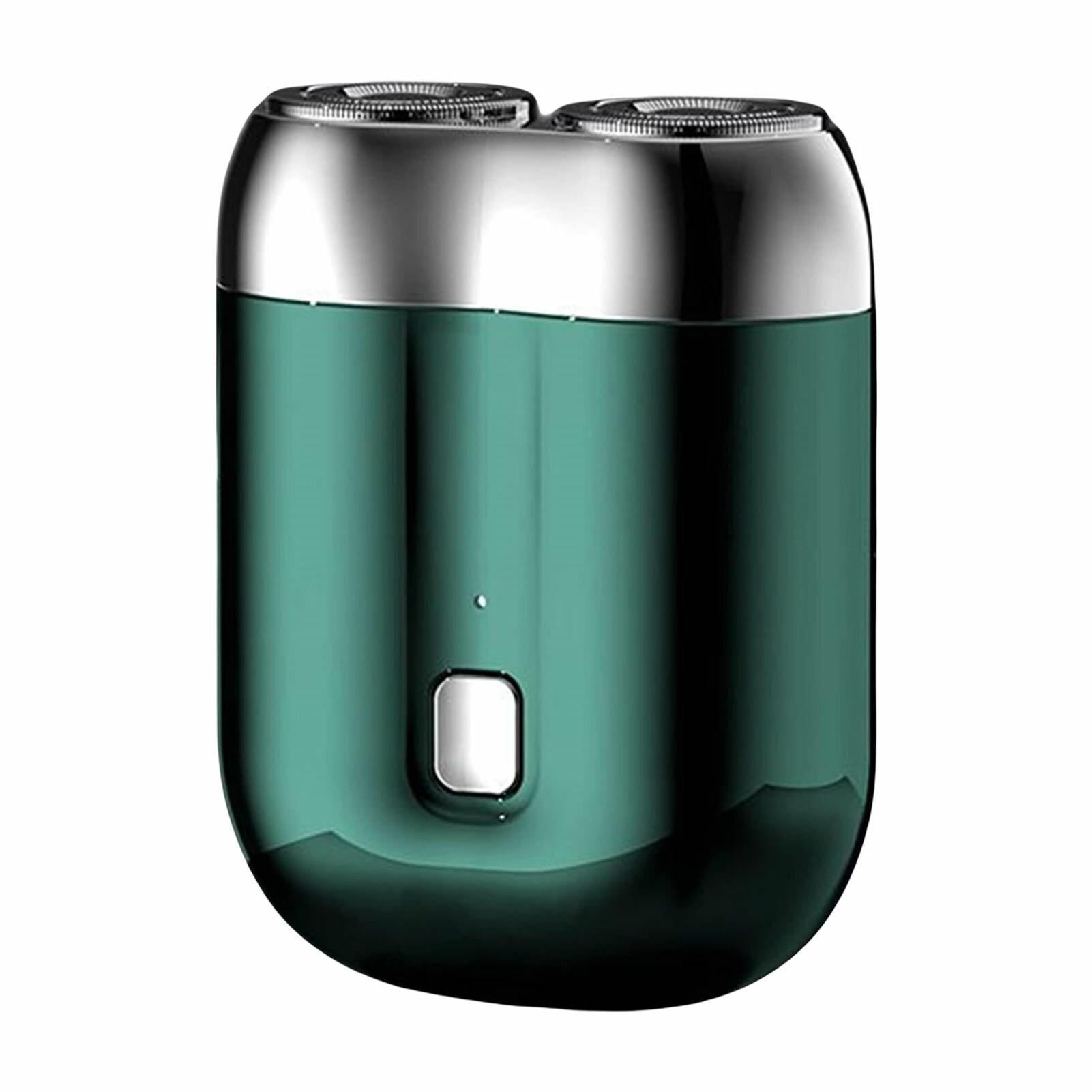 Электробритва 2024, с двуглавым двигателем, зелёная, автономная, с USB-зарядкой