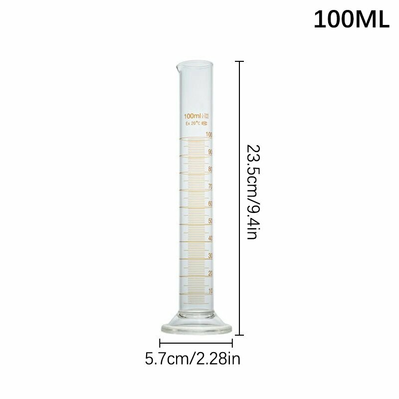 Мерный цилиндр HUXUAN 5мл 10мл 25мл 50мл 100мл 100ML