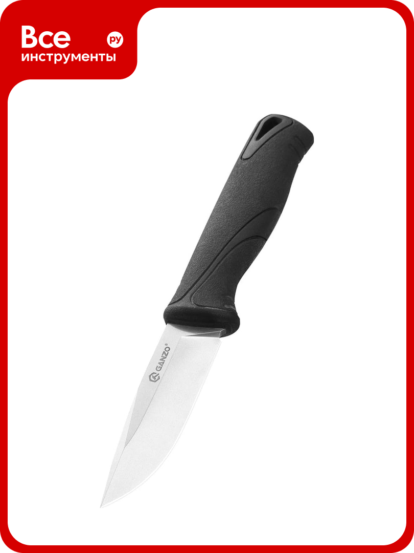 Нож Ganzo G807 черный G807-BK, из закаленной, походе
