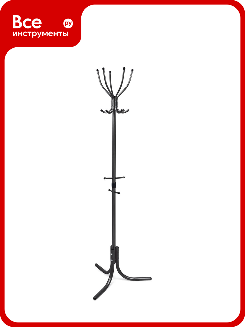 Напольная вешалка Nika Комфорт 5 черный ВК5/Ч, с полимерным покрытием