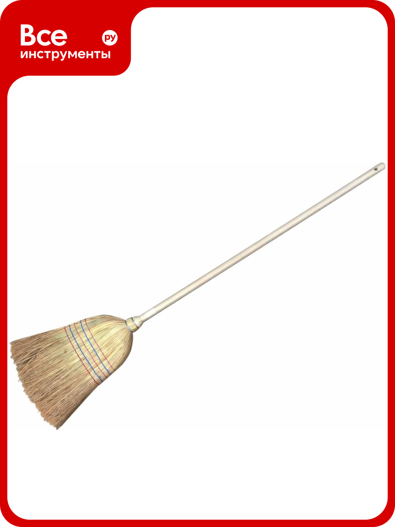 Натуральная метла YORK Сорго ЭКО Натурал 000220, для уборки помещений