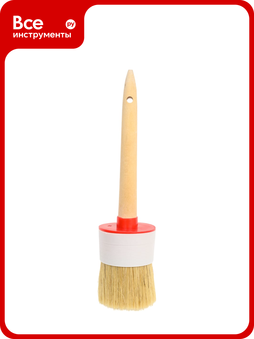 Кисть круглая в пластмассовой оправке Политех №20, 65мм 1511065, удобна