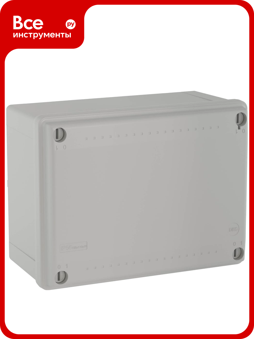 Коробка ответвительная DKC с гладкими стенками, IP56, 150х110х70мм 54010DIY