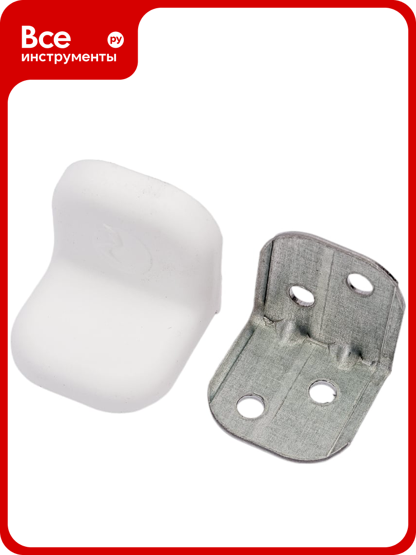 Крепежный уголок с пластиковой крышкой Tech-Krep/Zitar 20x28 белый 4 шт. пакет 148278