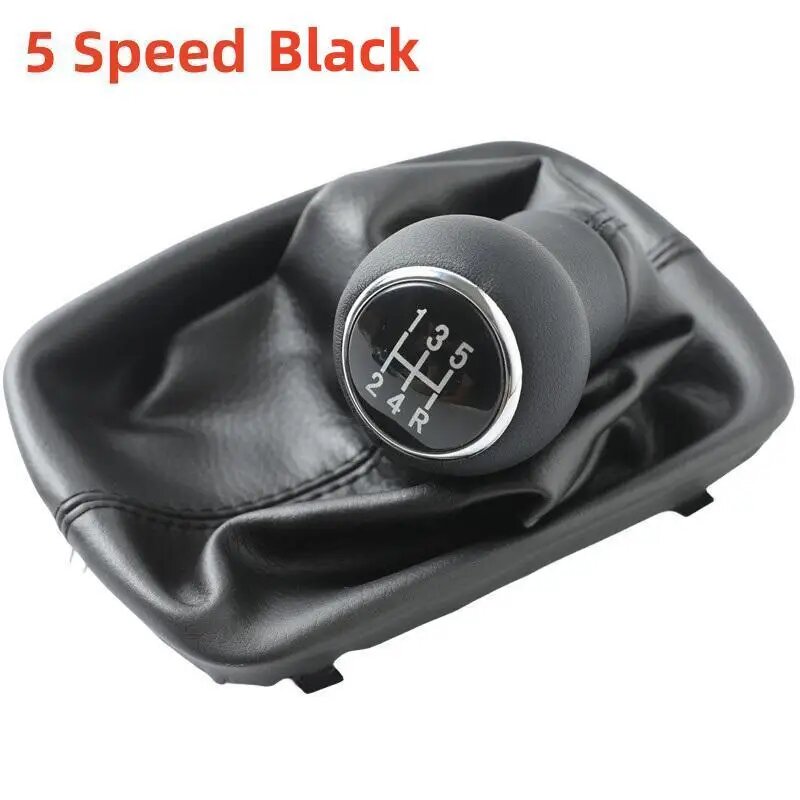 Черный/серый кожаный рычаг переключения передач, чехол для Audi A6 C5 A4 B5 A8 D2 1998 1999 2000 2001, 6 Speed Black