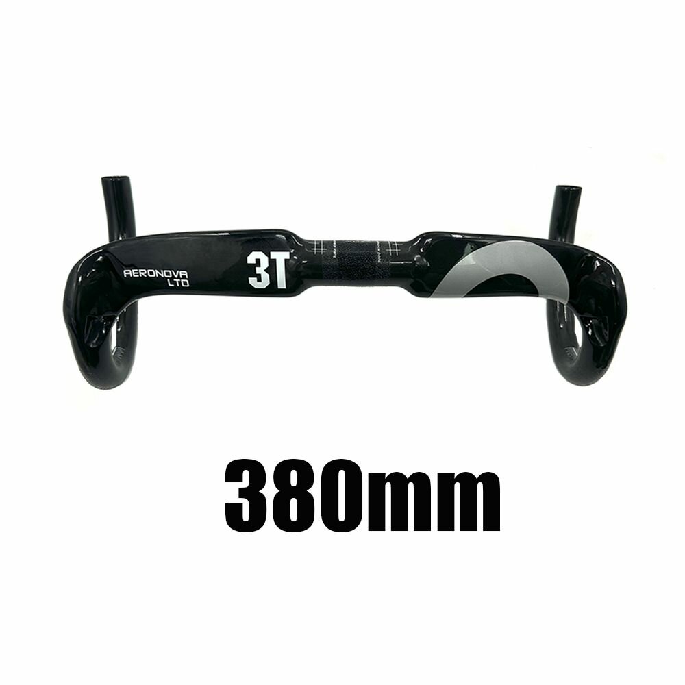 3T Шоссейный руль карбоновый Серебро прямой глянцевый 31,8 380mm 400mm 420mm 440mm