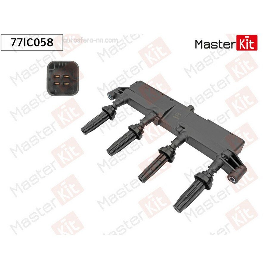MASTERKIT 77IC058 Катушка Citroen C2(JM_), C3 II(SC_) 03-, Peugeot 106,206,207,306,307 96-