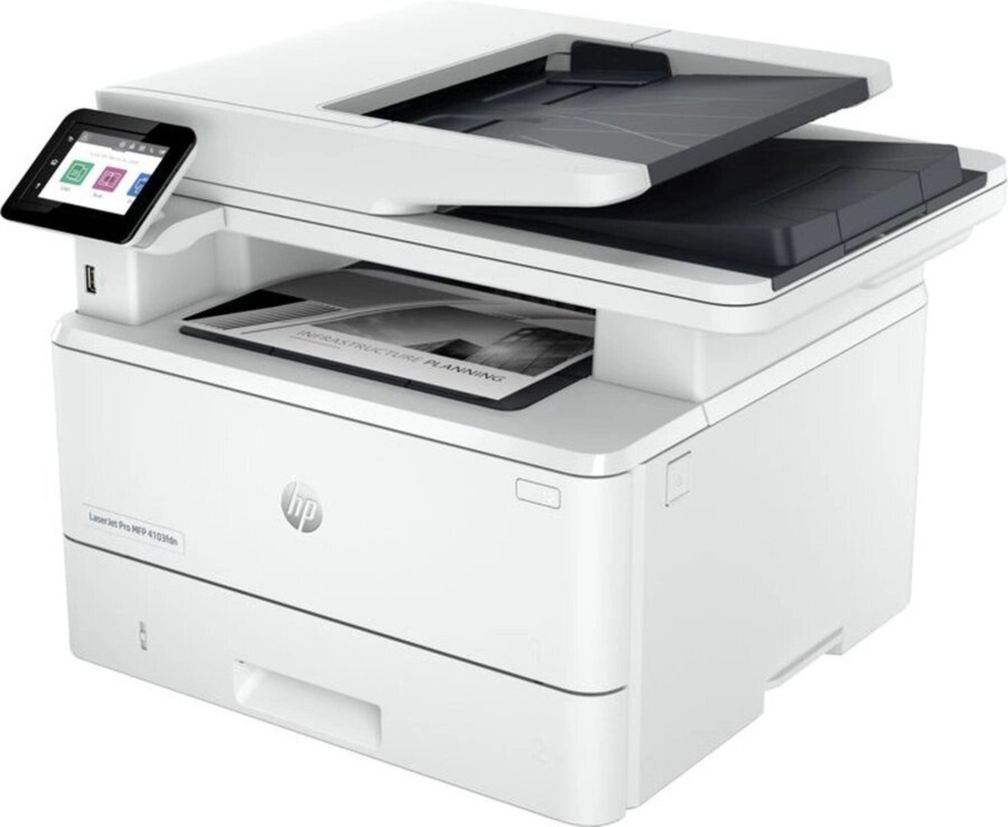 МФУ HP LaserJet Pro MFP 4103DW 2Z627A ч/б А4 38ppm с дуплексом, автоподатчиком, LAN Wi-Fi