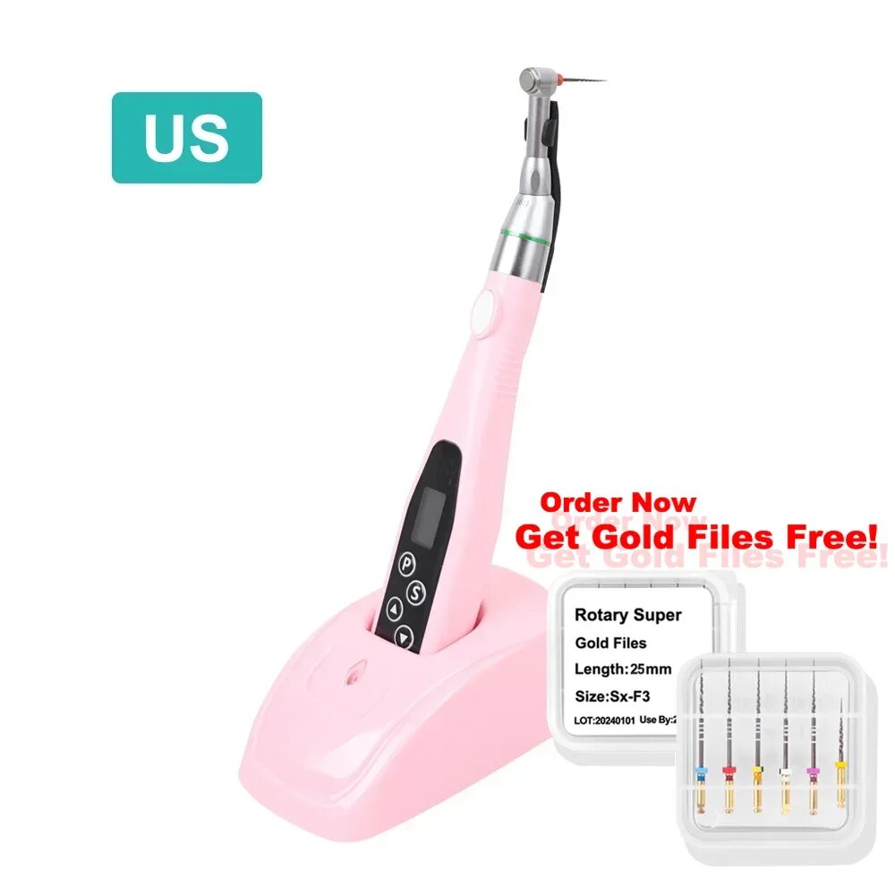 ELIJAH Беспроводной эндомотор для лечения 16:1 Pink US Plug