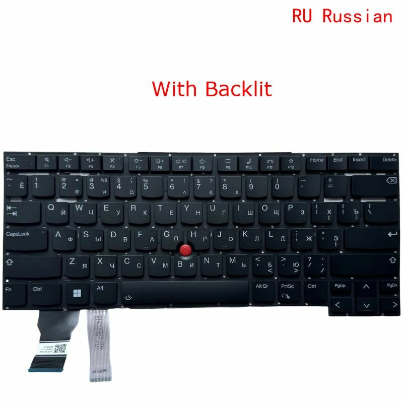 RU Русская клавиатура с подсветкой для Lenovo Thinkpad T14s Gen2 P1 X1 Extreme Gen4 Gen5 SN21A22129 SN21A22055 SN21A22203 SN21A22277