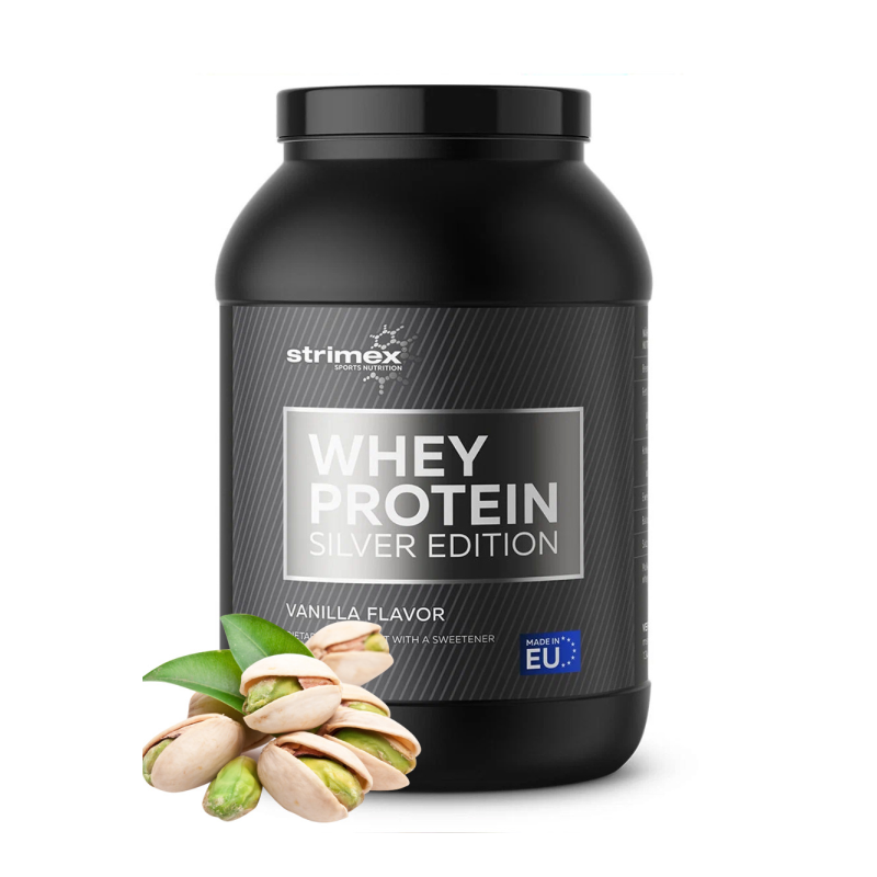 Протеин Strimex Whey Protein Silver Edition, фисташки, 900 гр.