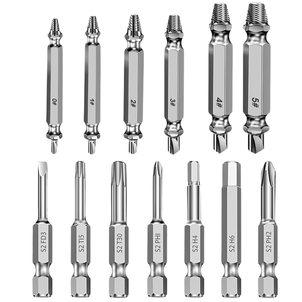 13 шт, сверла для снятия болтов с шестигранным хвостовиком и гаечными ключами для сломанной/поврежденной шпильки болта