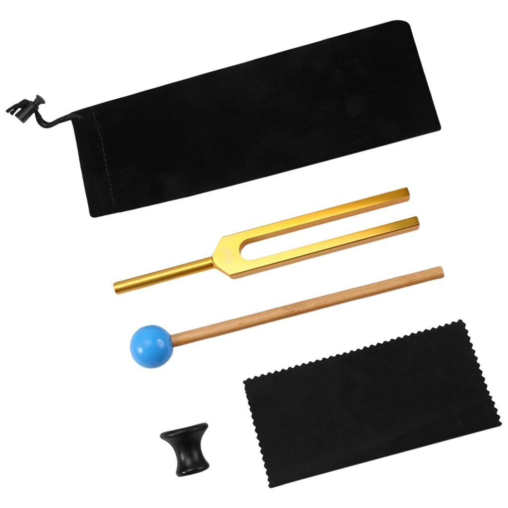 Набор камертонов 432 Гц Включает в Себя синий молоток и набор алюминиевых камертонов с черным основанием для глубокого Расслабления и настройки нервов