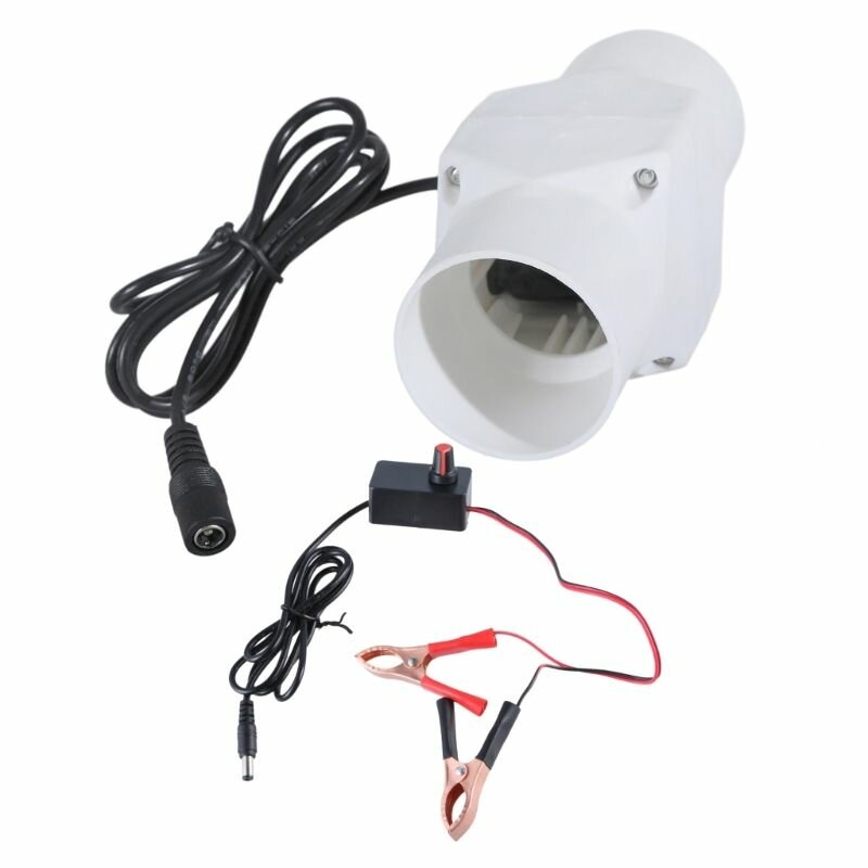 Наружный диаметр 50 мм 12 В канальный вентилятор вытяжной вентилятор + линия регулировки скорости зажима-46 мм