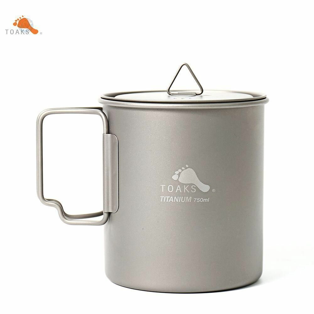 Титановый горшок Toaks 750 мл для кемпинга и походов легкий, компактный и функциональный