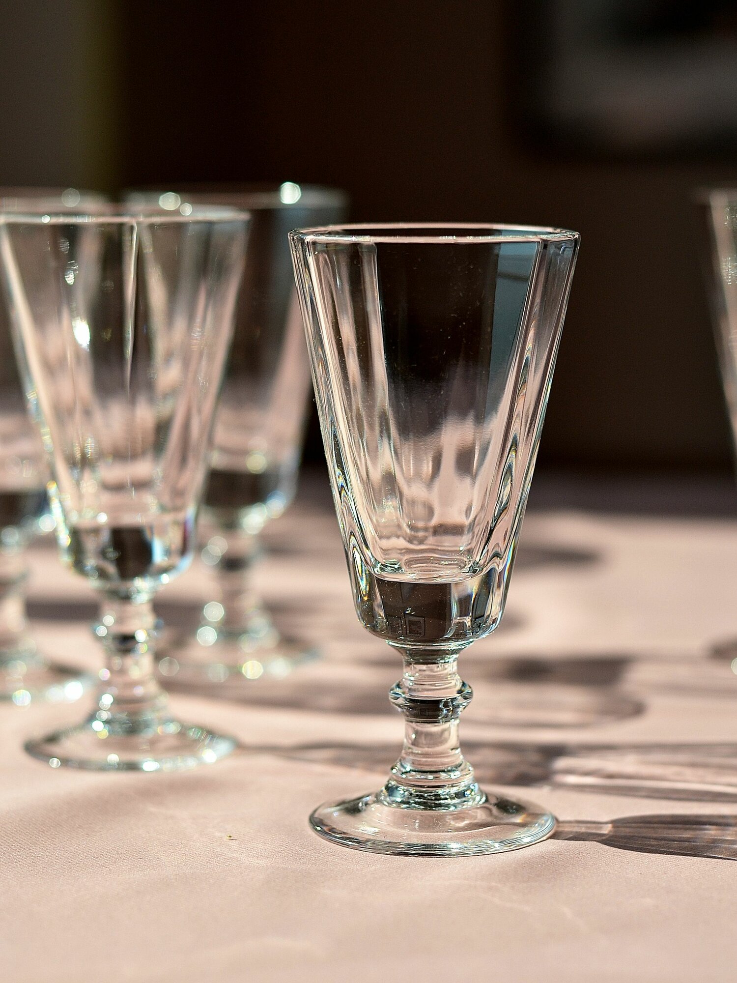 Рюмки шоты хрусталь Неман стеклозавод набор 6 шт 40 мл на ножке (11334 600/14) для водки, виски, коньяка, текилы