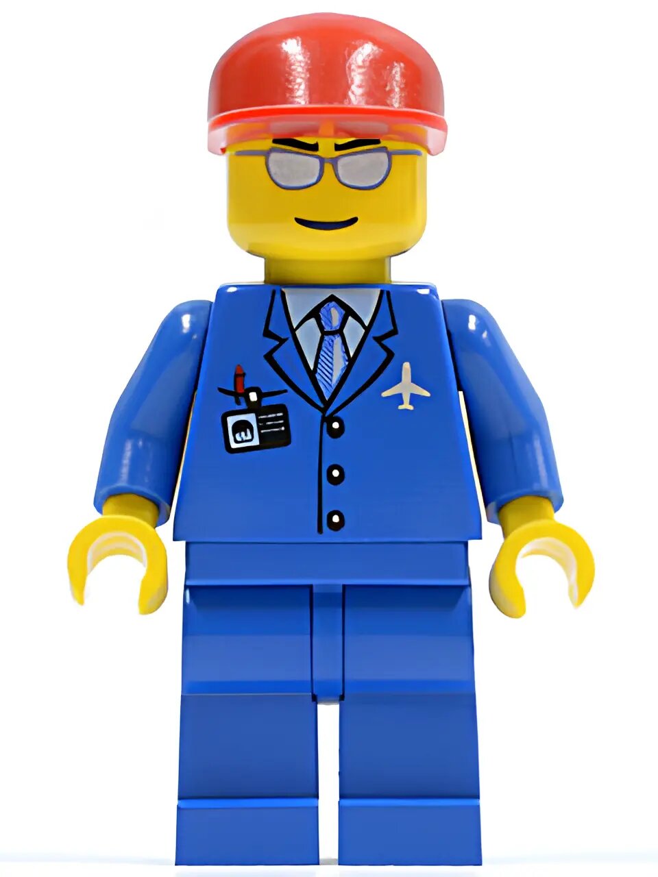 Минифигурка Lego Airport - Blue 3 Button Jacket & Tie,air036 U