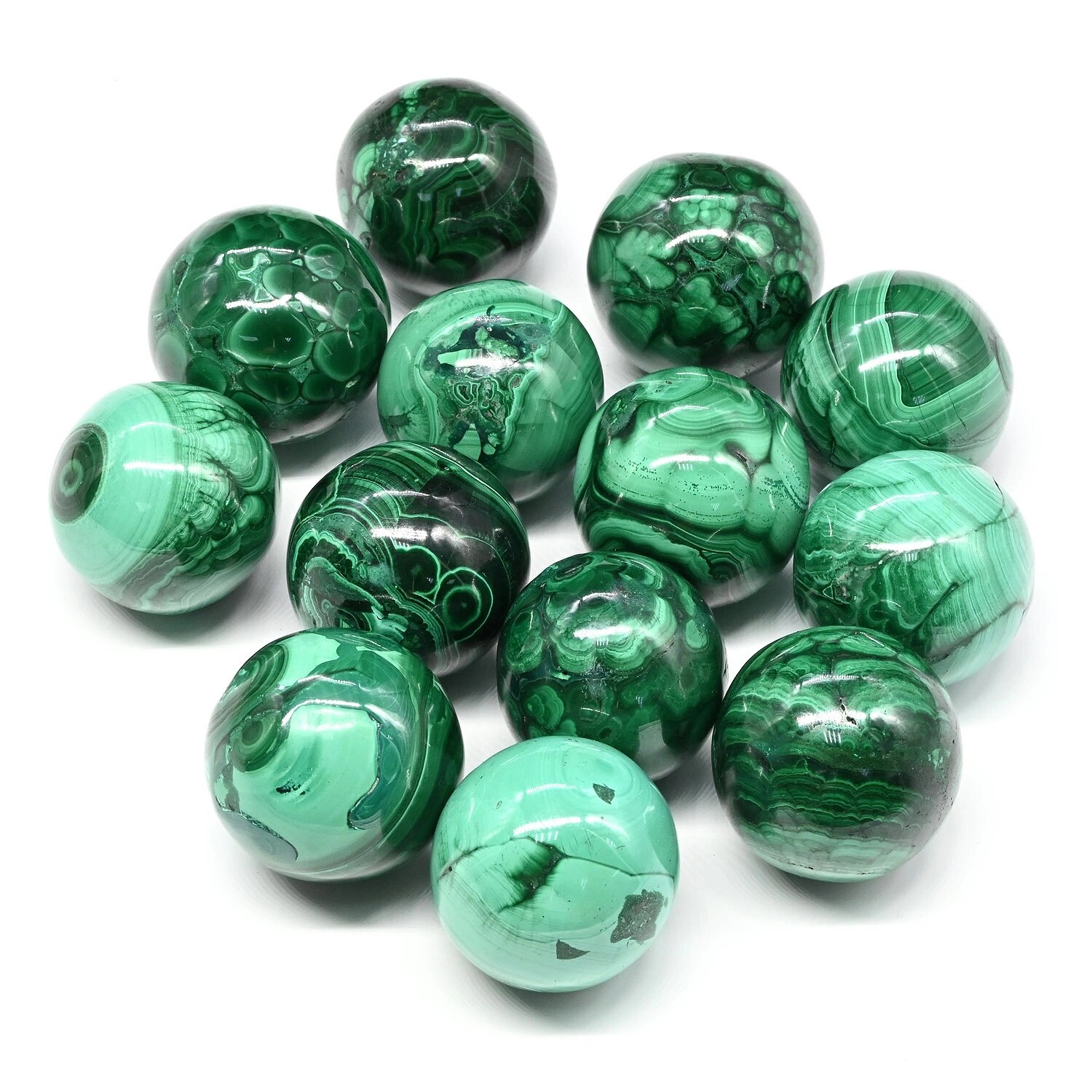 Шар из малахита 31-33мм. .