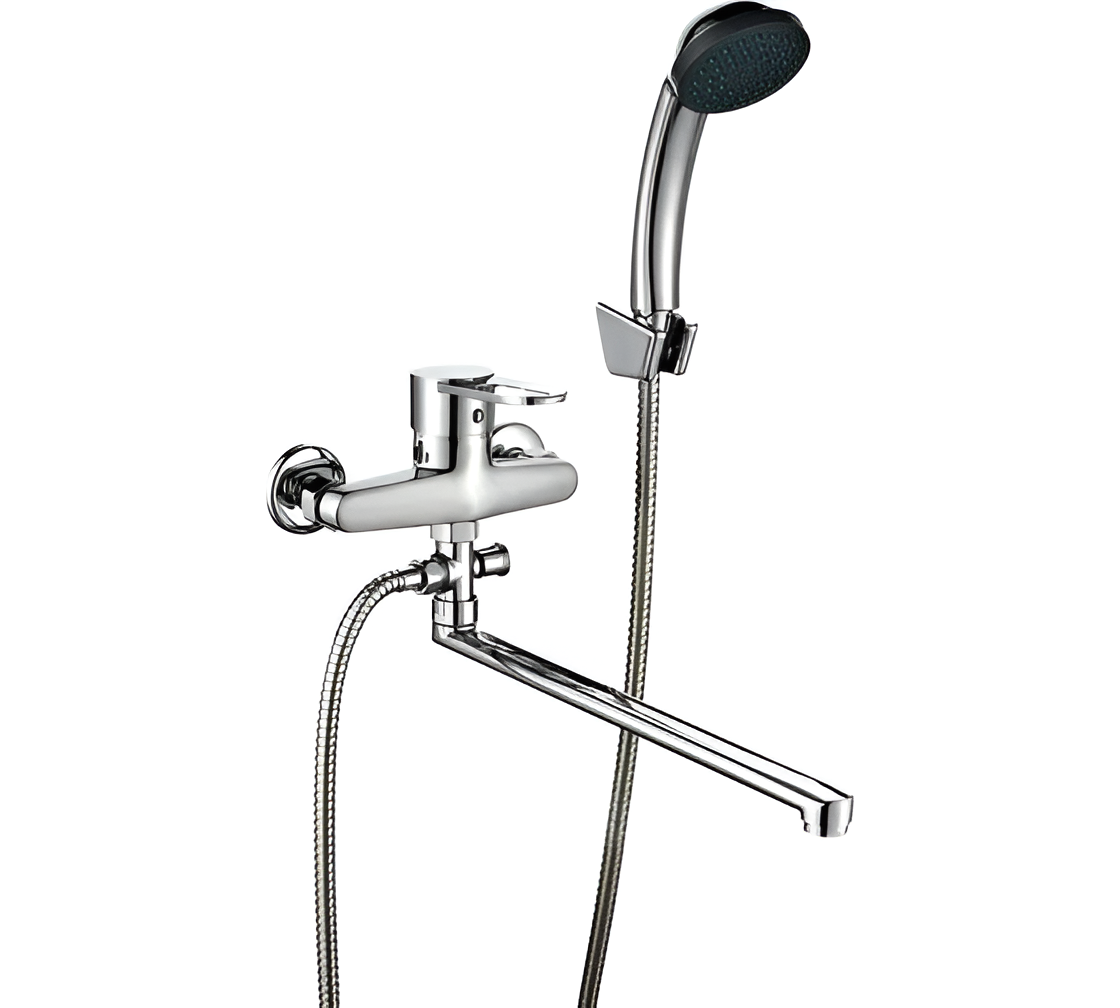 Смеситель для ванн ПСМ-523-КТ/023 длинный излив ПРОФСАН латунный