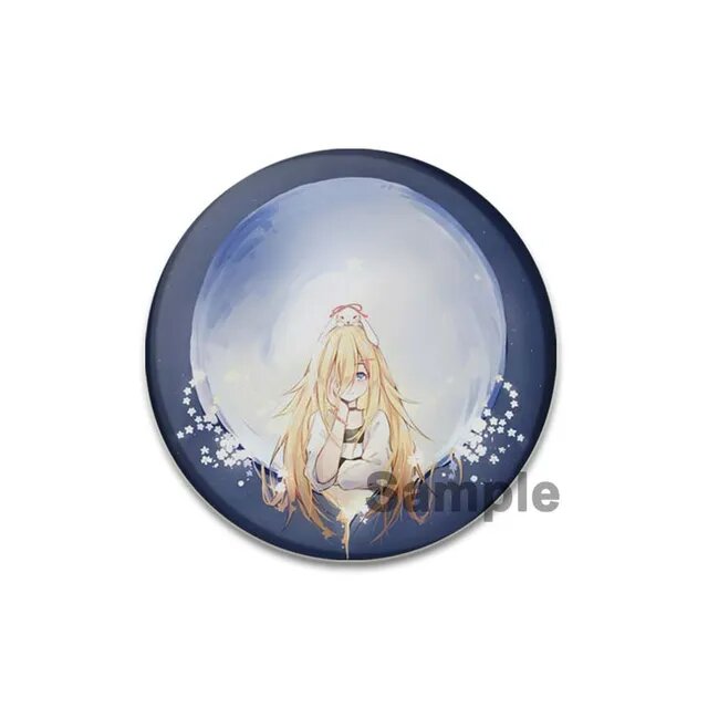 58 мм аниме «Ангелы смерти», заколки на пуговицах, милая интересная брошь с персонажем для рюкзака, украшения одежды, модные подарки