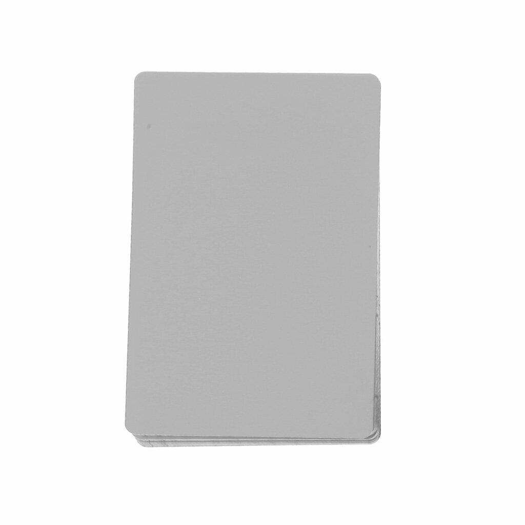 Печатаемые Пустые Визитные Карточки Металлические Плоские Бирки для Подарочной Карты DIY Vip Card 50ШТ