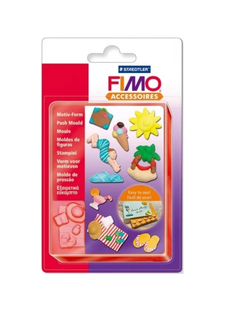 Формочки для литья "Каникулы", 10 видов форм, 3 х 3 см, силикон