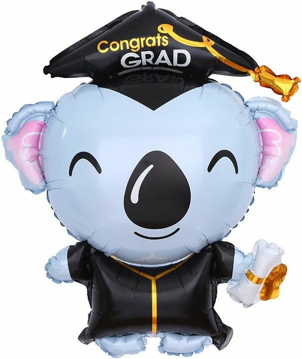 Шар воздушный Falali фигура, коала выпускник, 33' 84 см