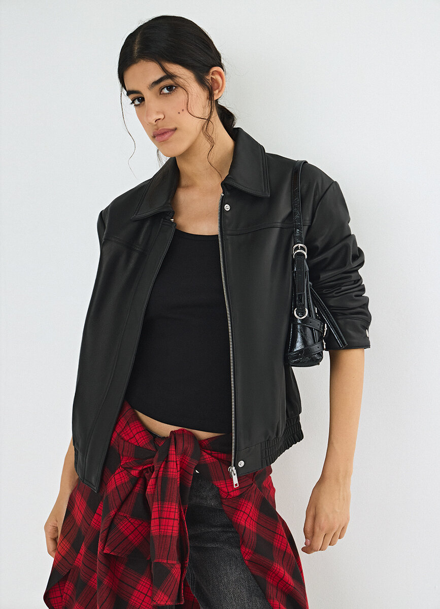 Куртка кожаная