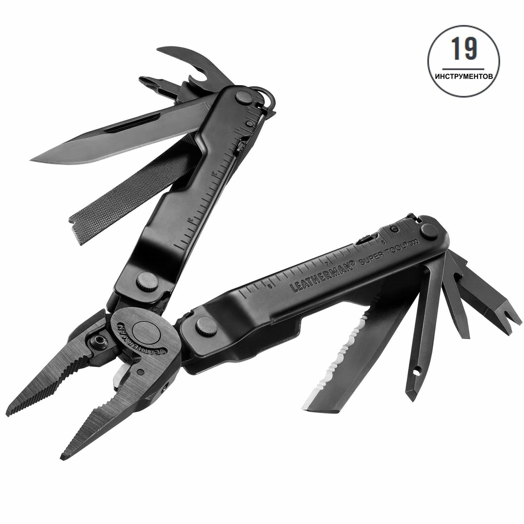 Мультиинструмент (мультитул) Leatherman Super Tool 300 M Black — фото 1